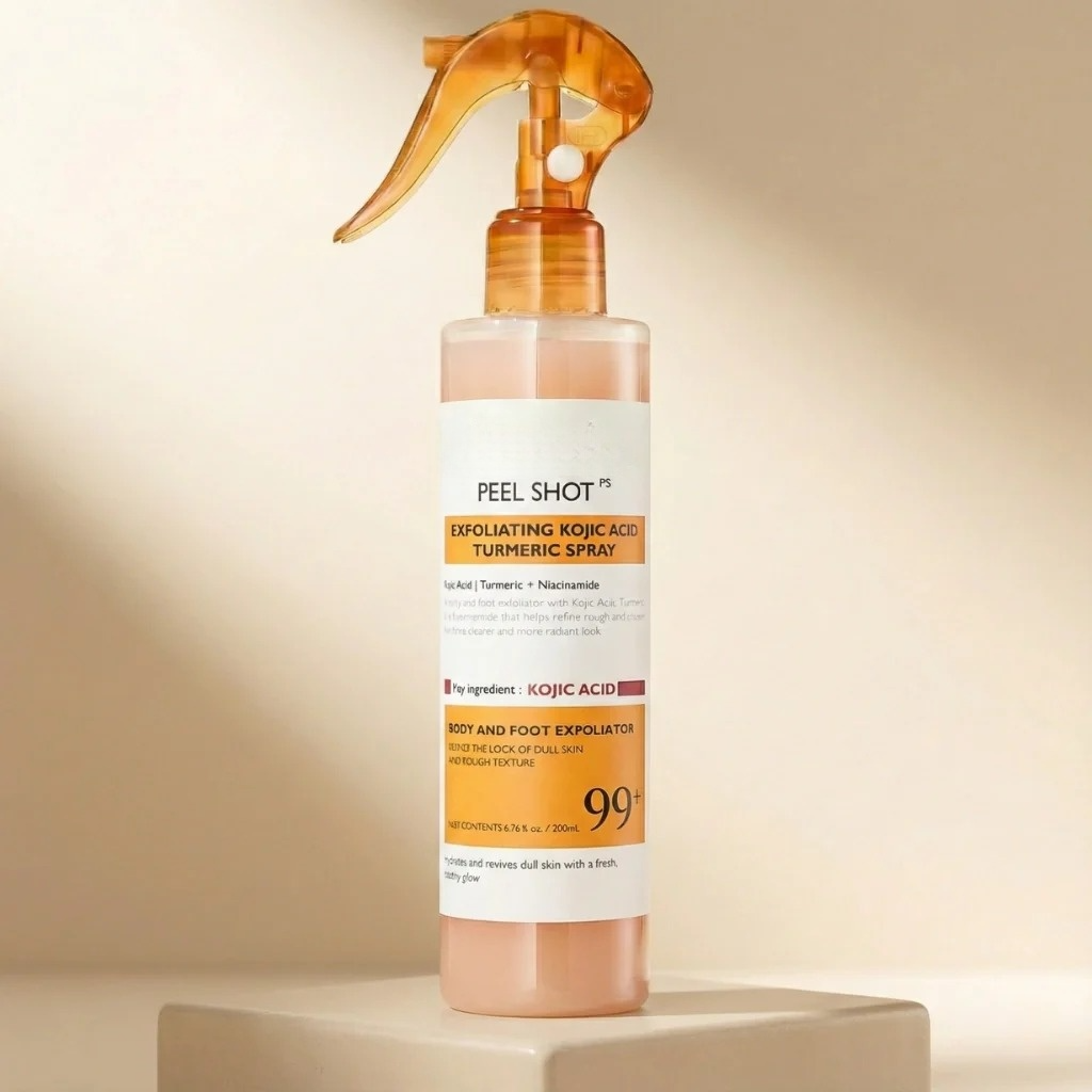 Peel Shot - Kojic + Turmeric Body Peel Spray – Glossme Cosmetics